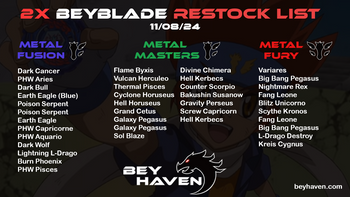 November 8th 2x Restock List! – Beyhaven